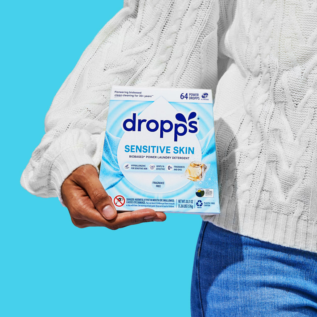 Sensitive Skin Laundry Detergent Pods, Unscented – Dropps