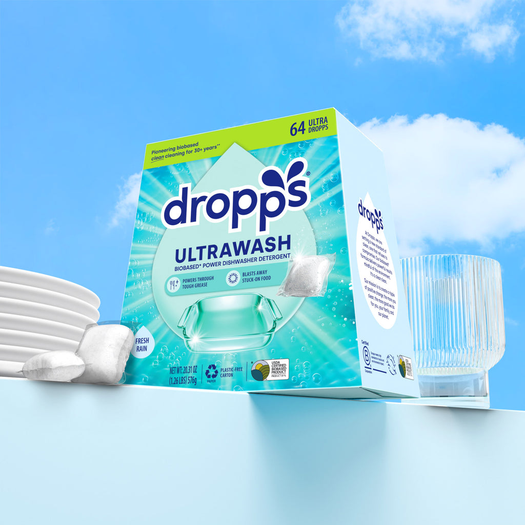 UltraWash Dishwasher Detergent Pods, Fresh Rain – Dropps