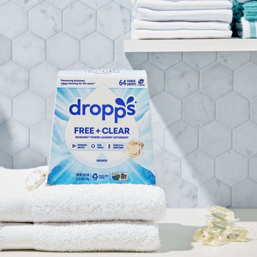 Free & Clear Laundry Detergent Pods, Unscented – Dropps
